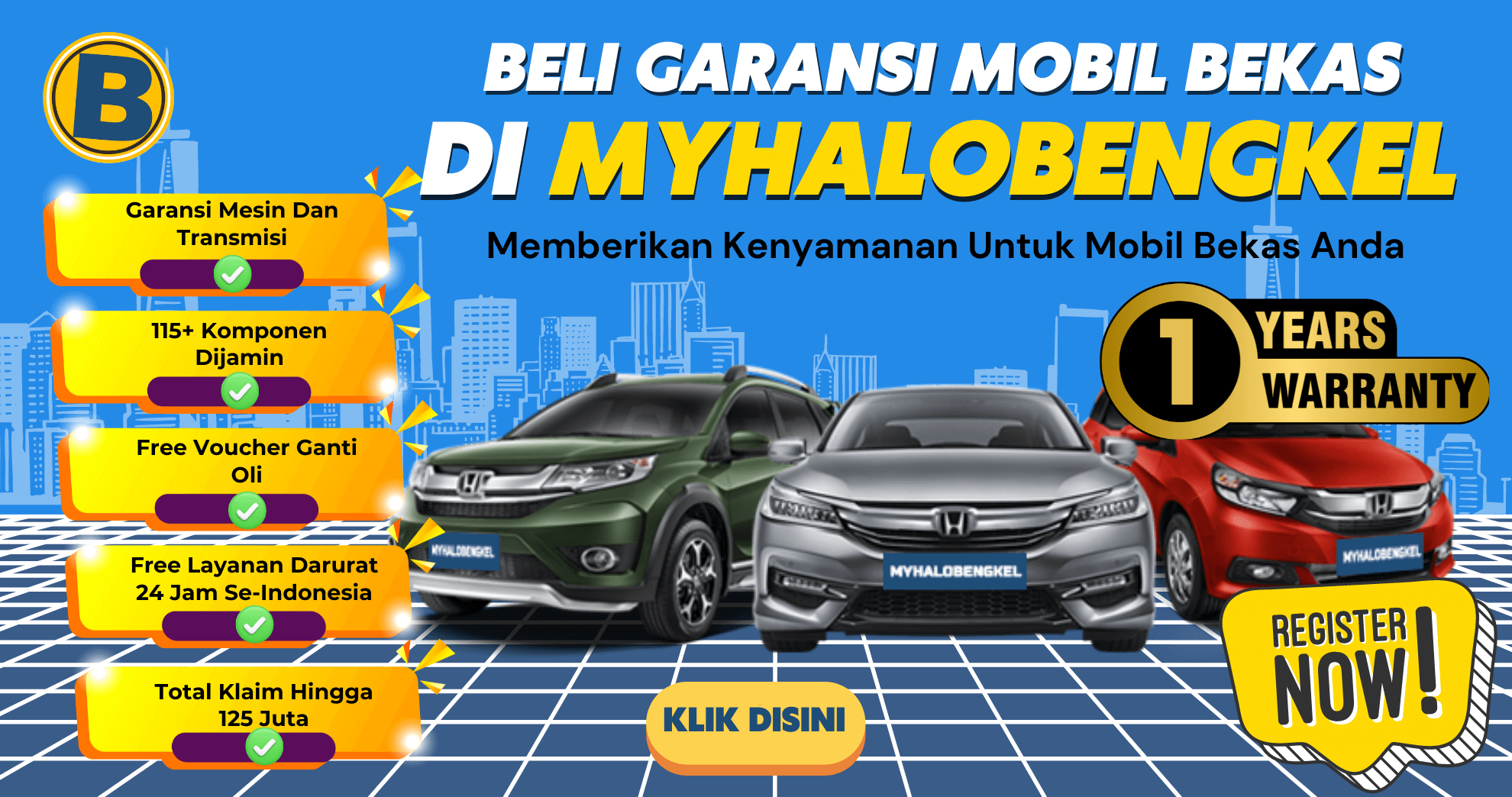 Garansi Mobil Bekas No. 1 di Indonesia